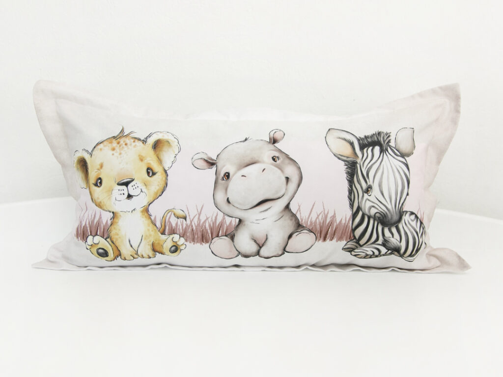 Baby Safari & Pink Oblong Scatter - Dream Furniture | Delivery