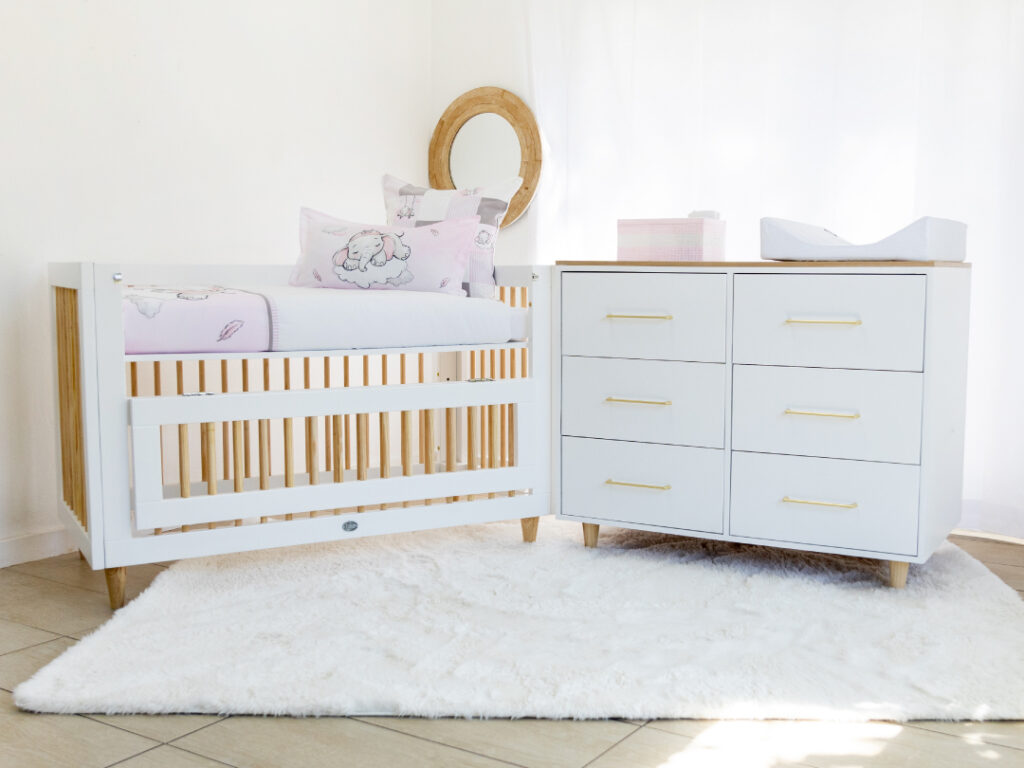 Scandy Cot & Countrywood Compactum - Dream Furniture | Delivery